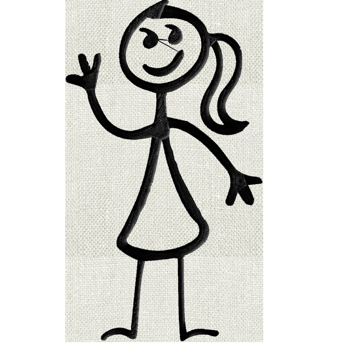 Stick Family Mom Design Embroidery DESIGN FILE Instant | Etsy