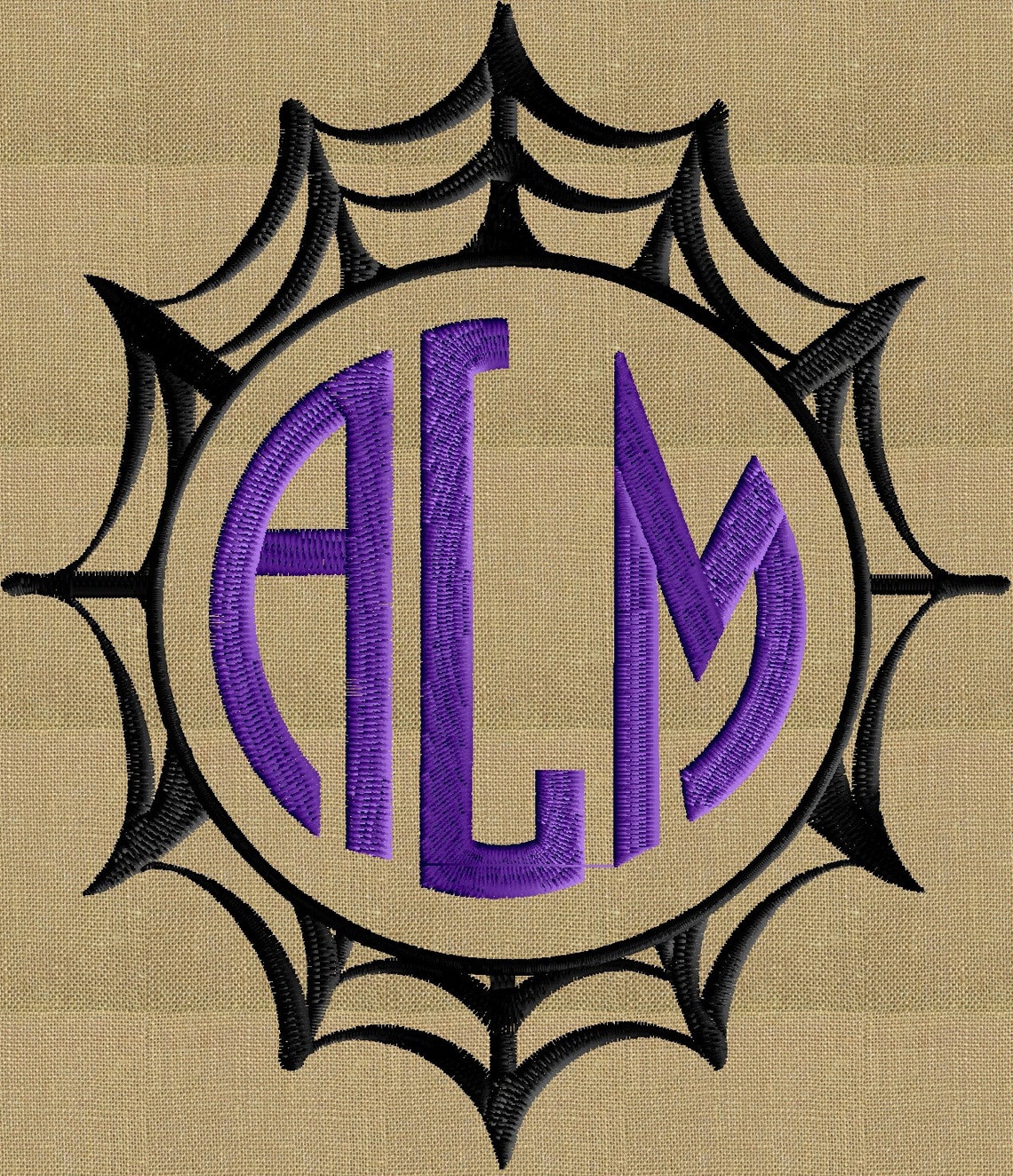 Spider Web Font Frame Monogram Embroidery Design Font Not - Etsy