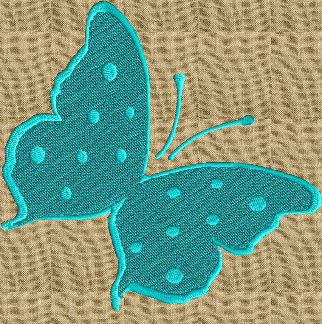 Butterfly - EMBROIDERY DESIGN File - Instant Download Exp Jef Vp3 Pes ...