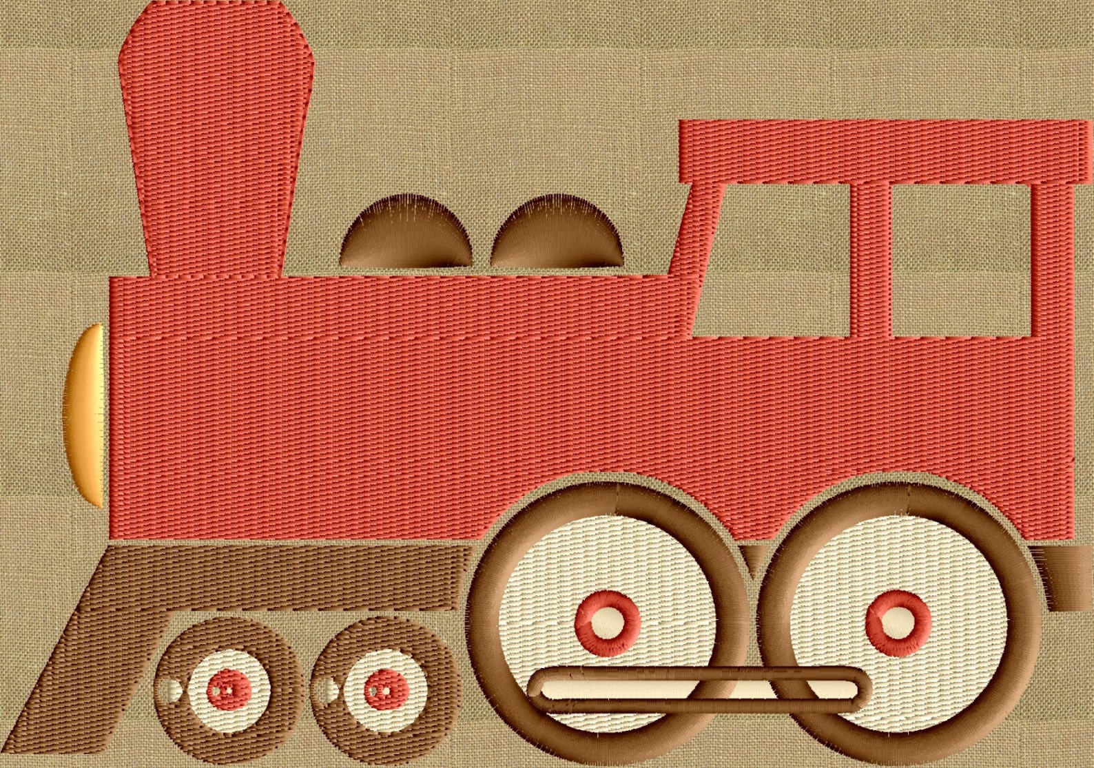 Retro Train Design - Travel Theamed - Choo Choo Locomotive - EMBROIDERY ...