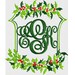 Holly Font Frame Monogram Embroidery Design -font Not Included ...