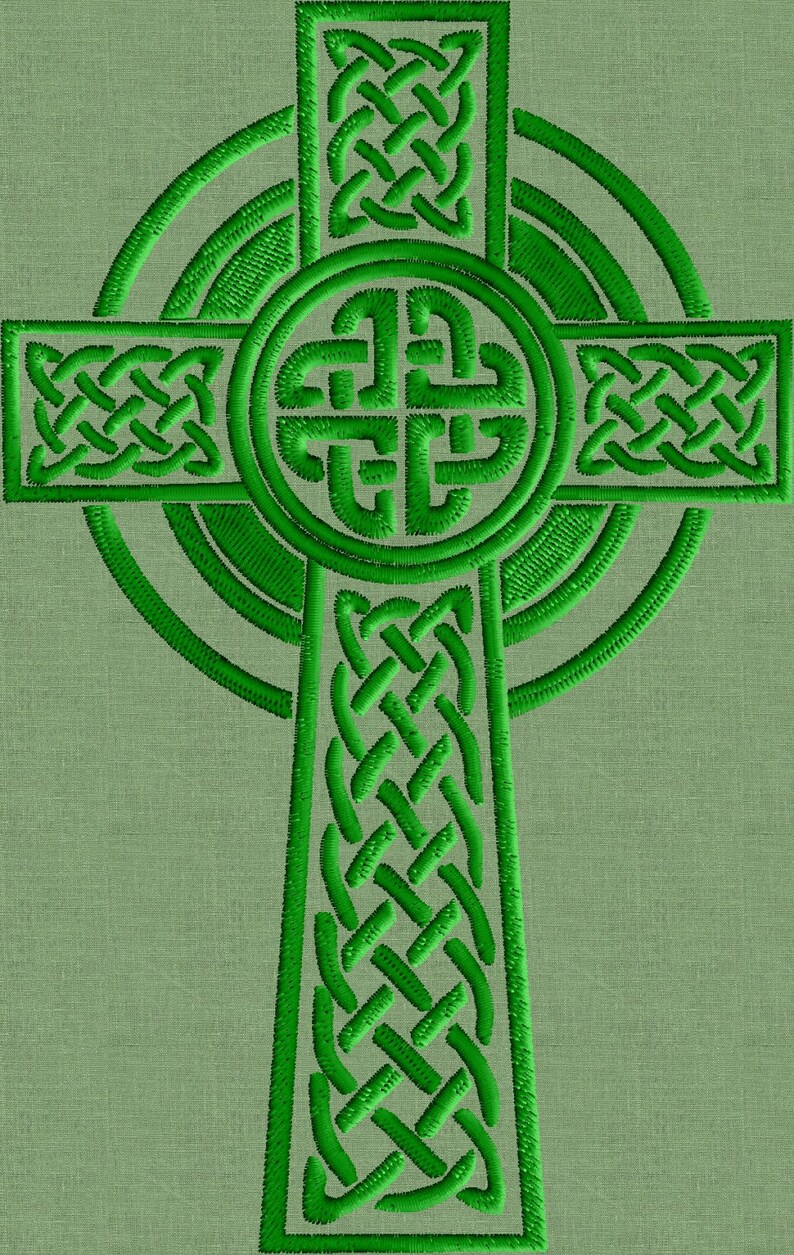 Irish Celtic Cross - EMBROIDERY DESIGN FILE - Instant Download - Hus ...