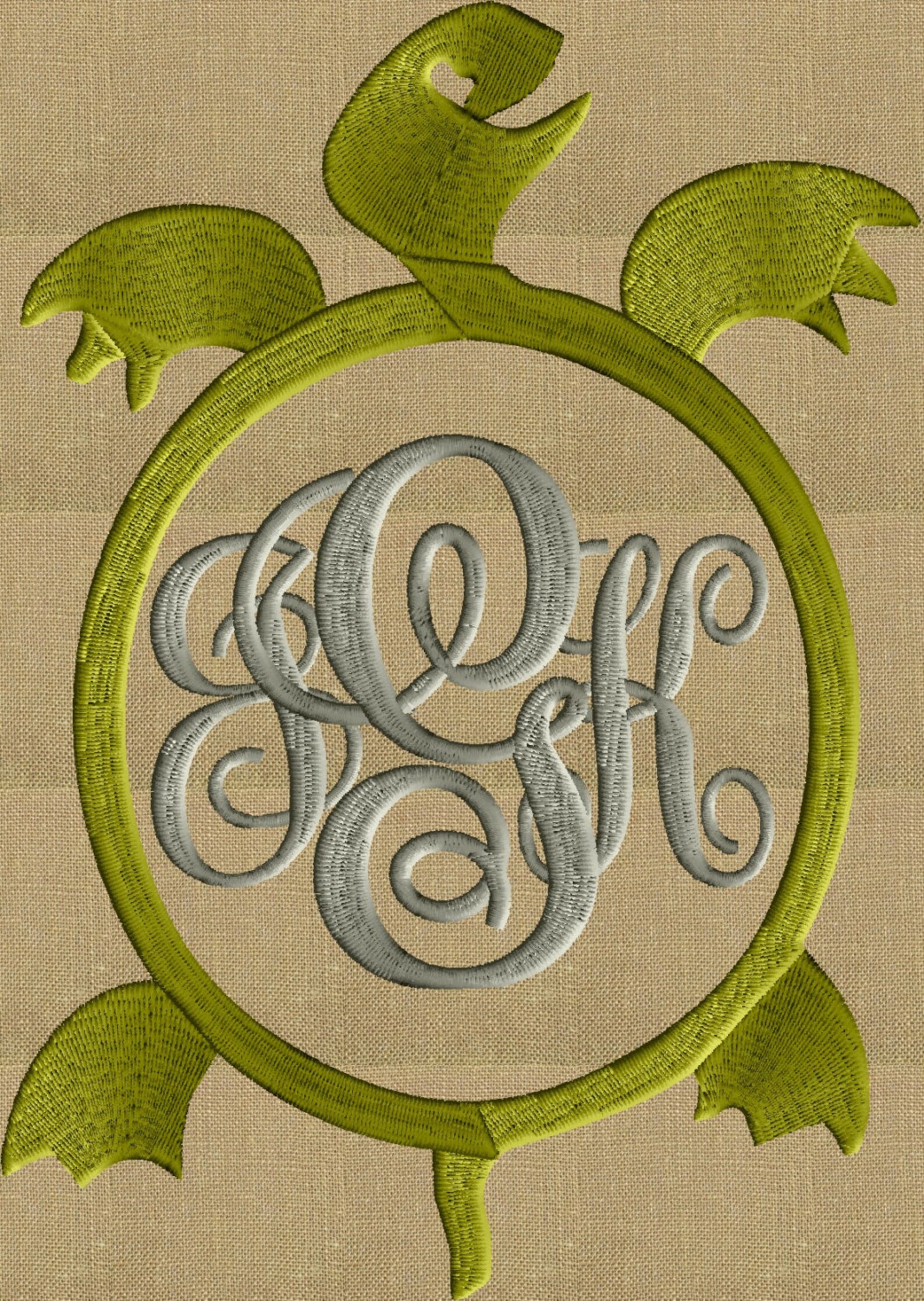 Turtle Frame Design EMBROIDERY DESIGN FILE Instant - Etsy