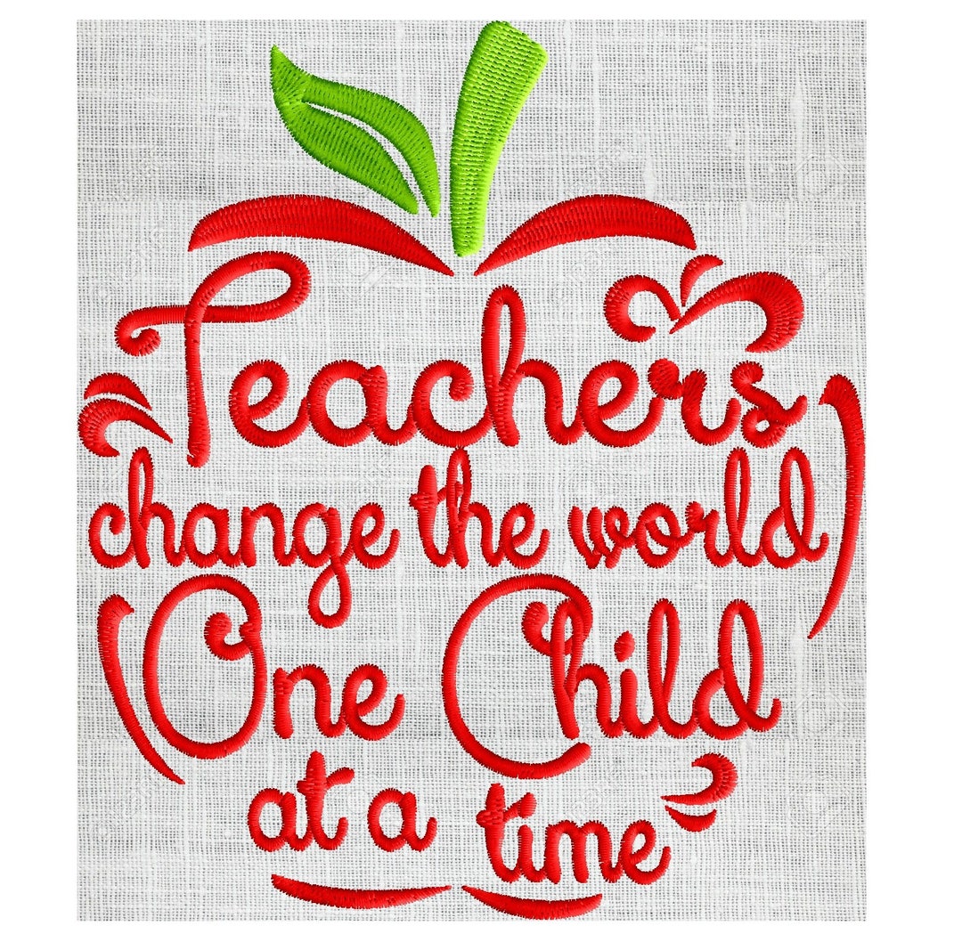 Teacher Quote "teachers Change the World One Child at a Time ...