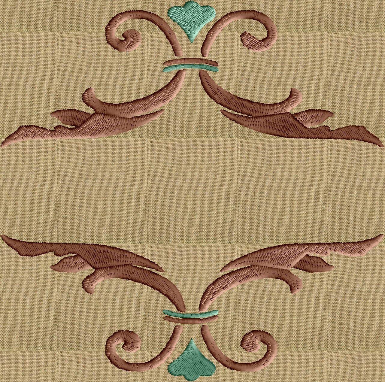 Floral Font Frame Monogram Embroidery Design Font Not | Etsy