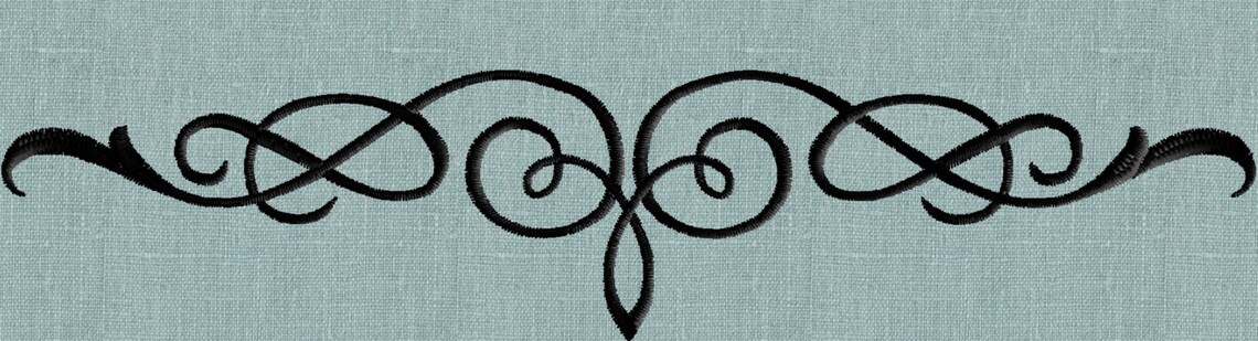 Filigree Flourish Scroll Font Frame Monogram -font Not Included ...