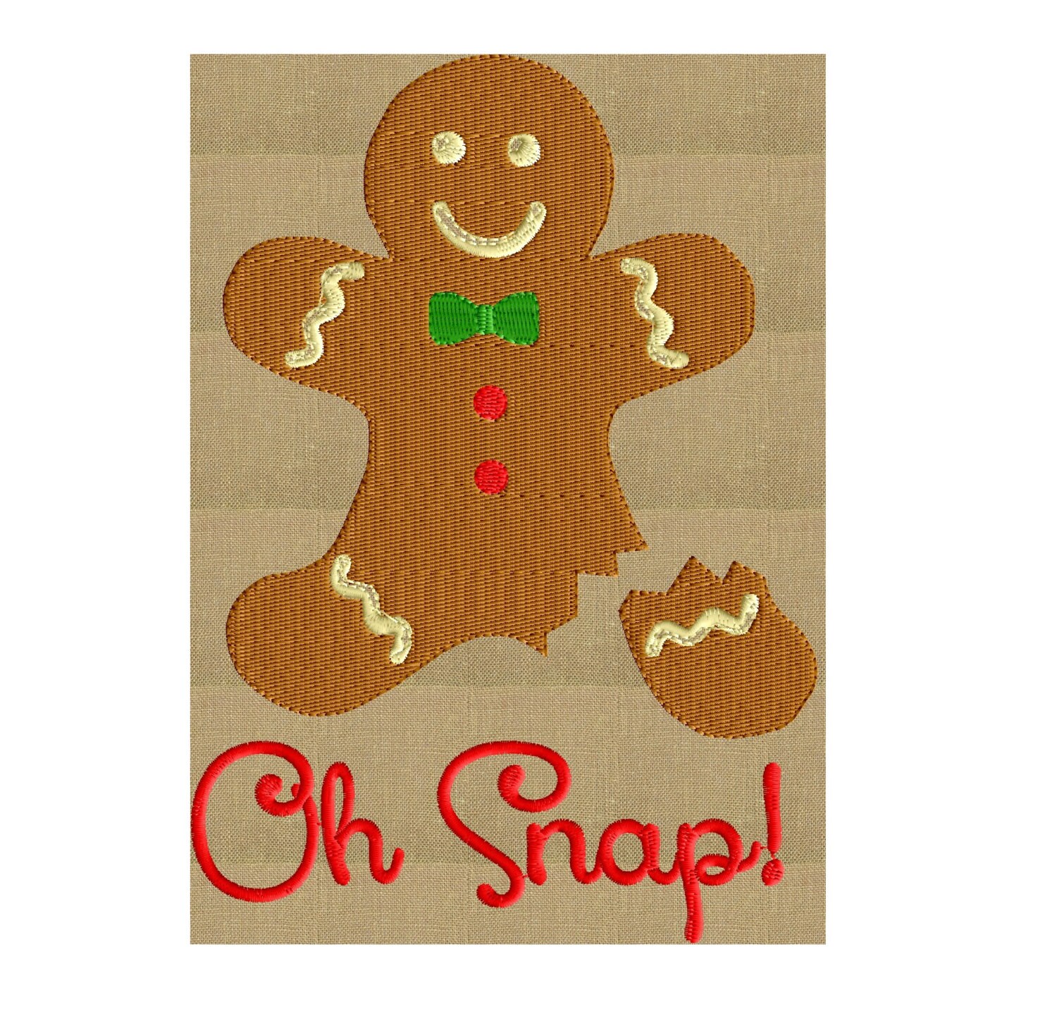 Gingerbread Man Christmas oh Snap Quote | Etsy
