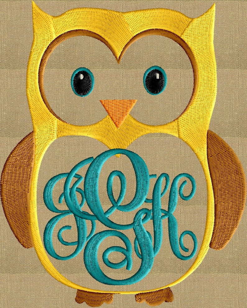 Owl Frame Design EMBROIDERY DESIGN FILE Instant Download - Etsy