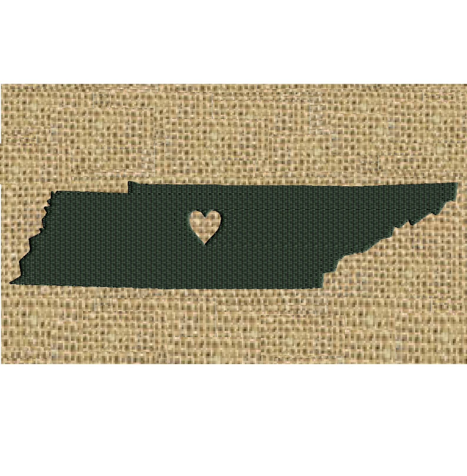 Tennessee Heart Design I Heart Tennessee State | Etsy
