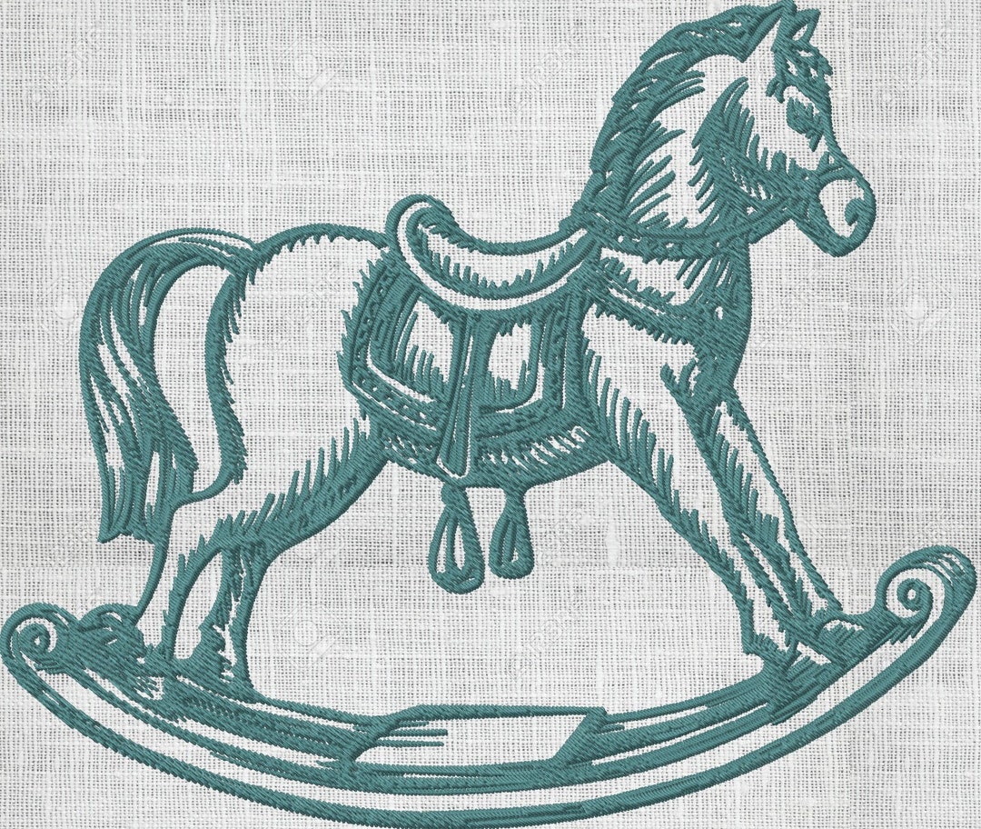 Hobby Horse Rocking Horse - EMBROIDERY DESIGN File - Instant Download ...