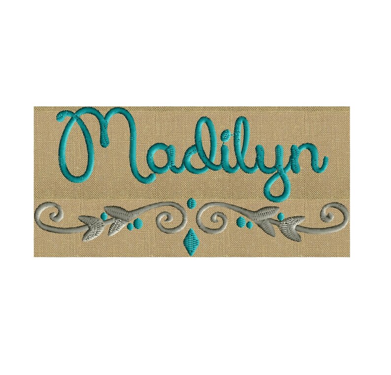 Madilyn Flourish Scroll Design Element - EMBROIDERY DESIGN FILE ...