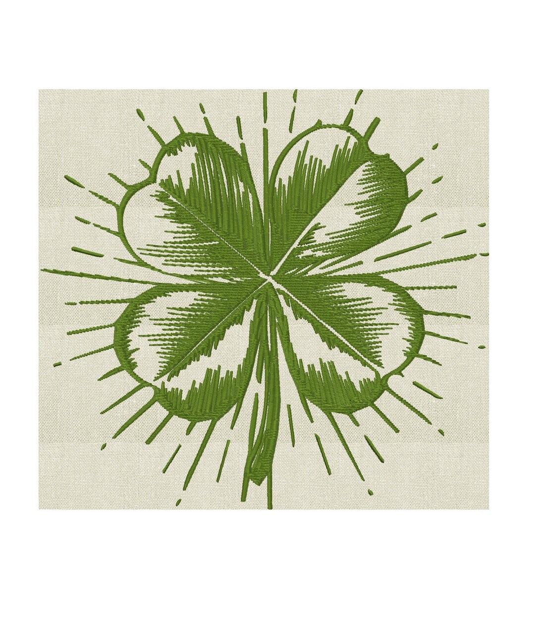 Four Leaf Clover Shamrock Celtic Scroll Design - EMBROIDERY DESIGN FILE ...