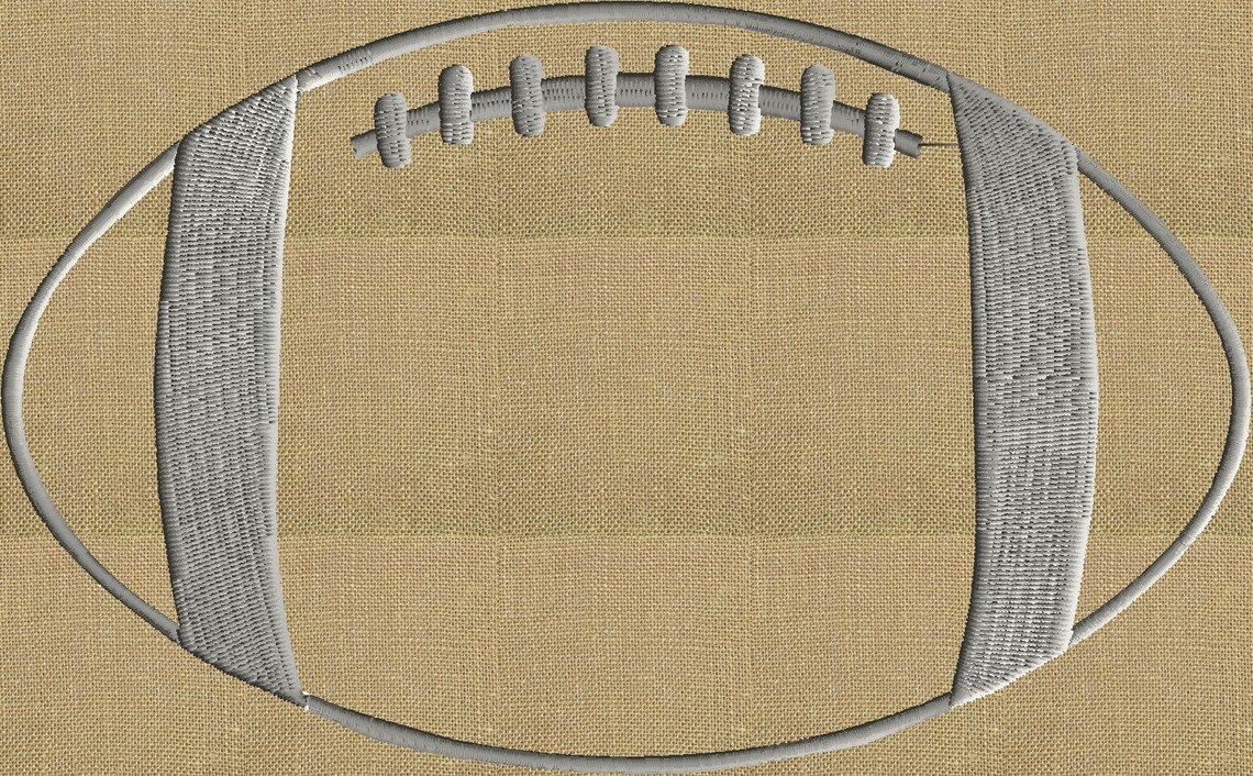 Football Font Frame Monogram Design -font Not Included - EMBROIDERY ...
