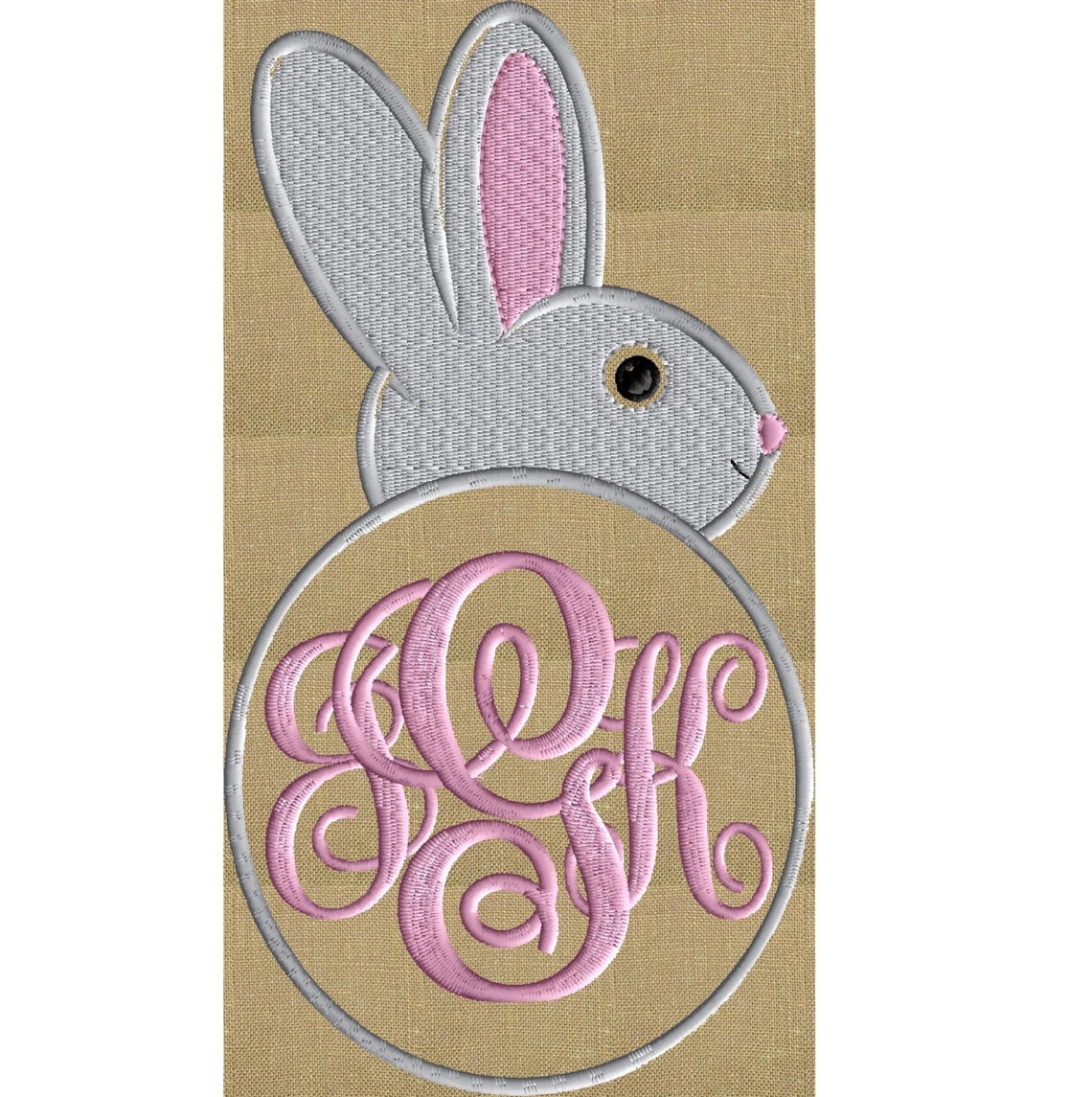 Bunny Rabbit Font Frame Monogram Design Easter font Not - Etsy