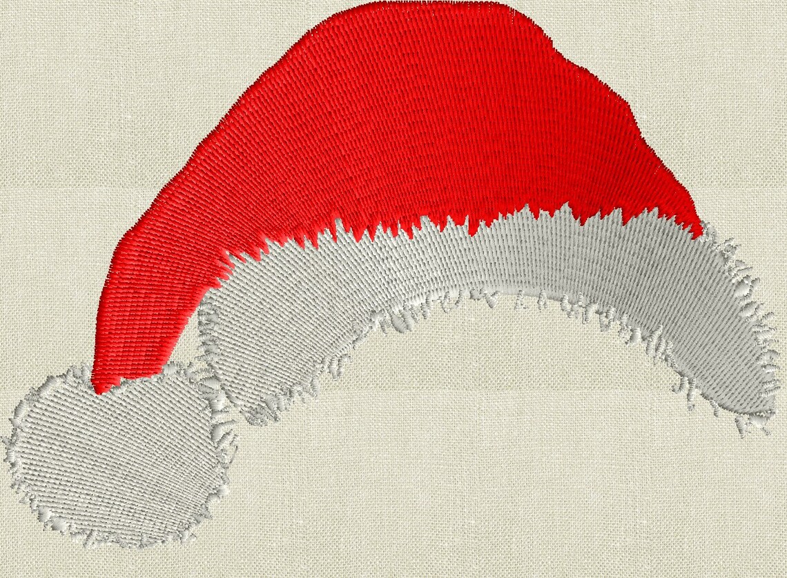 Santa Hat Font Frame Monogram font Not Included EMBROIDERY | Etsy