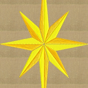 8 Point STAR Design - Christmas - Embroidery DESIGN FILE - Instant ...