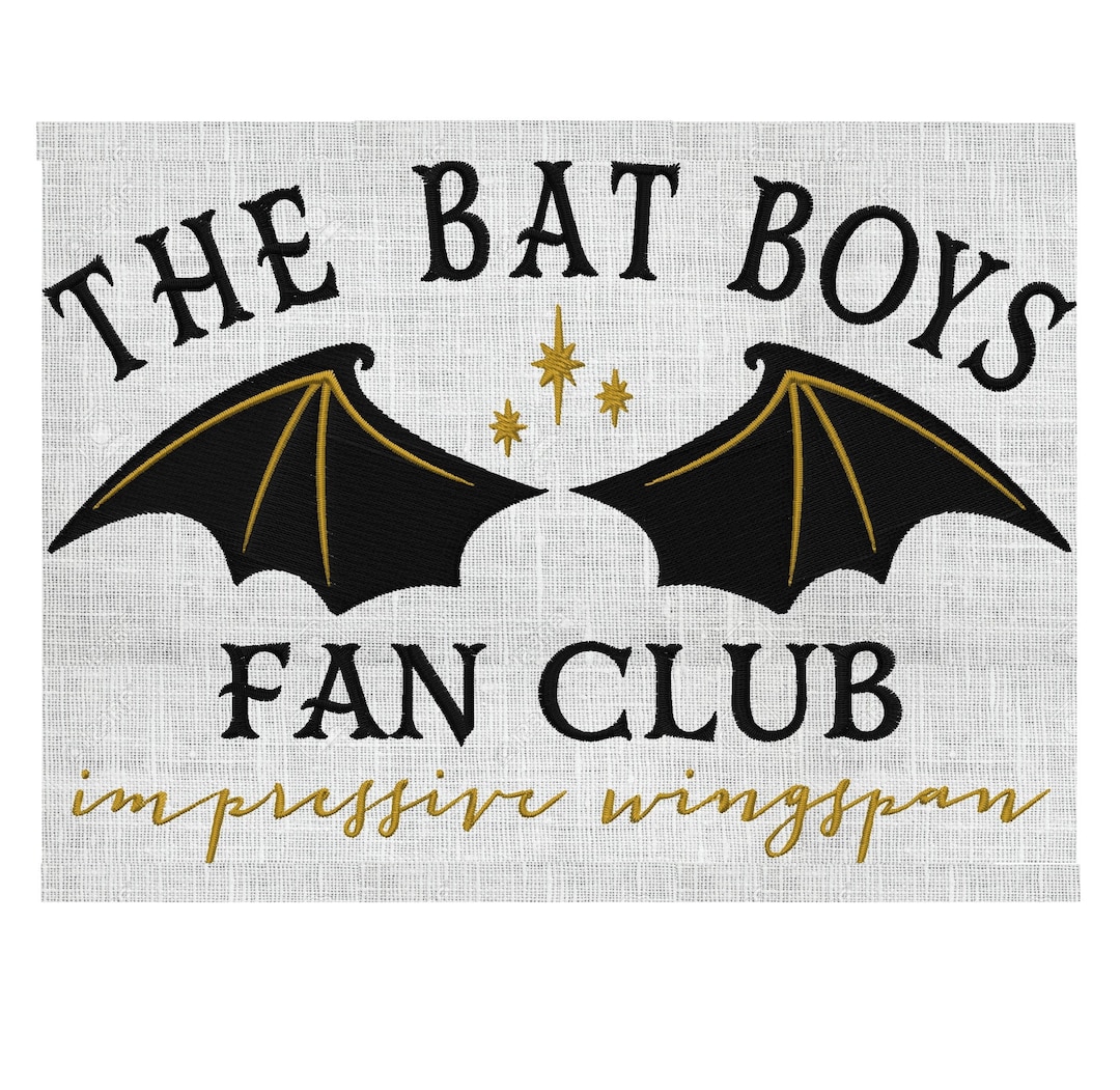 Acotar Night Court "bat Boys Fan Club" EMBROIDERY DESIGN FILE Instant ...