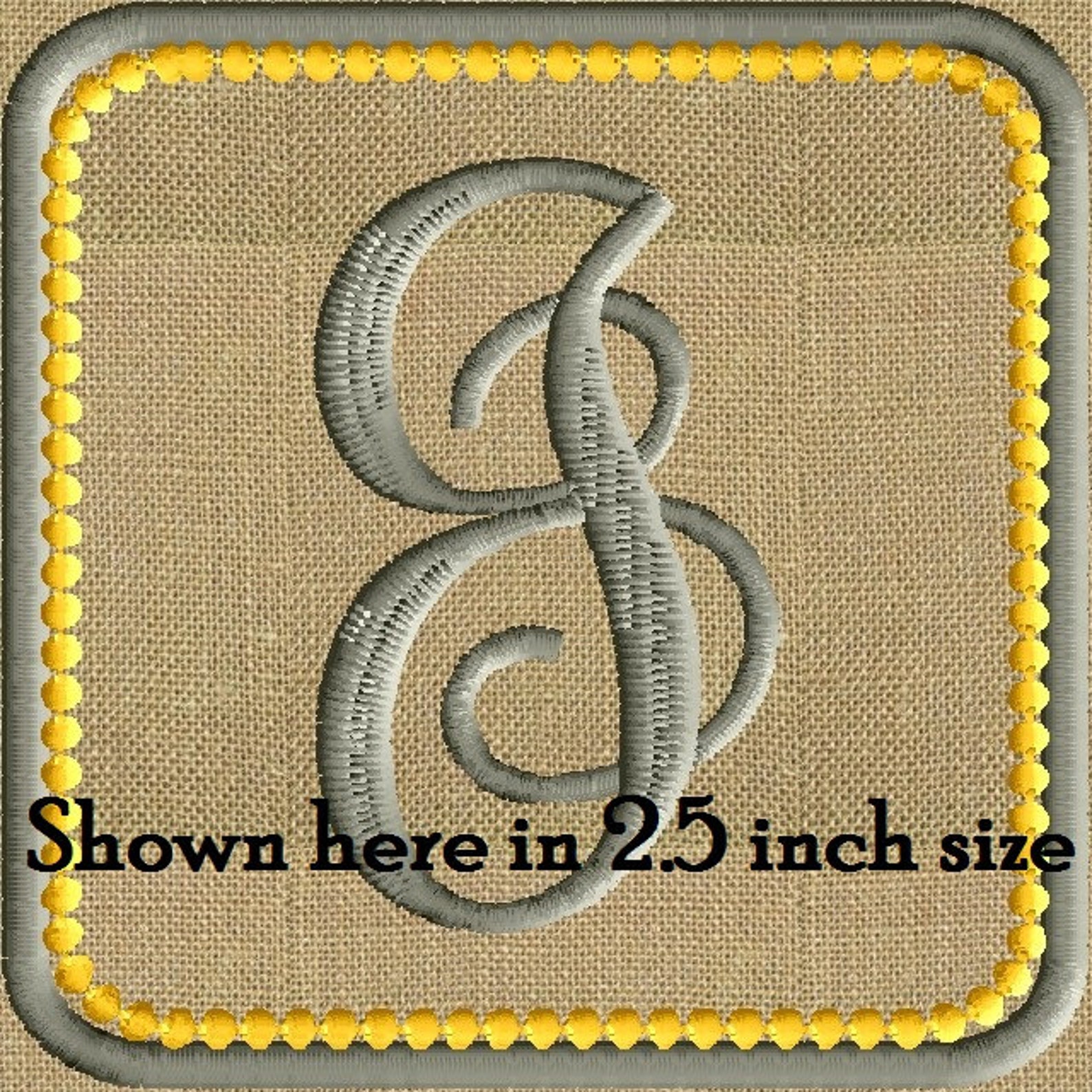 Beaded Rectangle Frame Monogram font Not Included Perfect for - Etsy