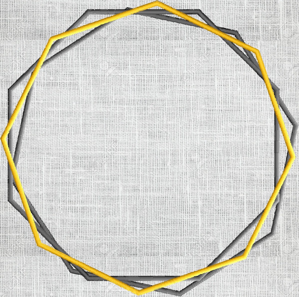 Simple Geo Font Frame Monogram Design Font not included | Etsy