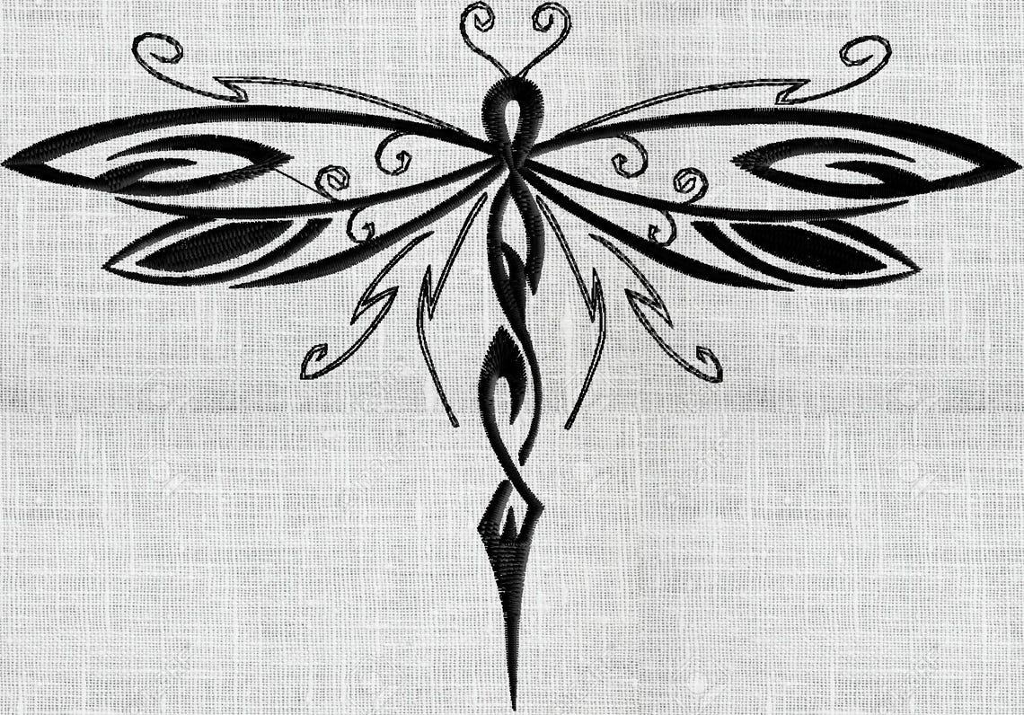 Dragonfly Design Dragon Fly EMBROIDERY DESIGN FILE - Etsy