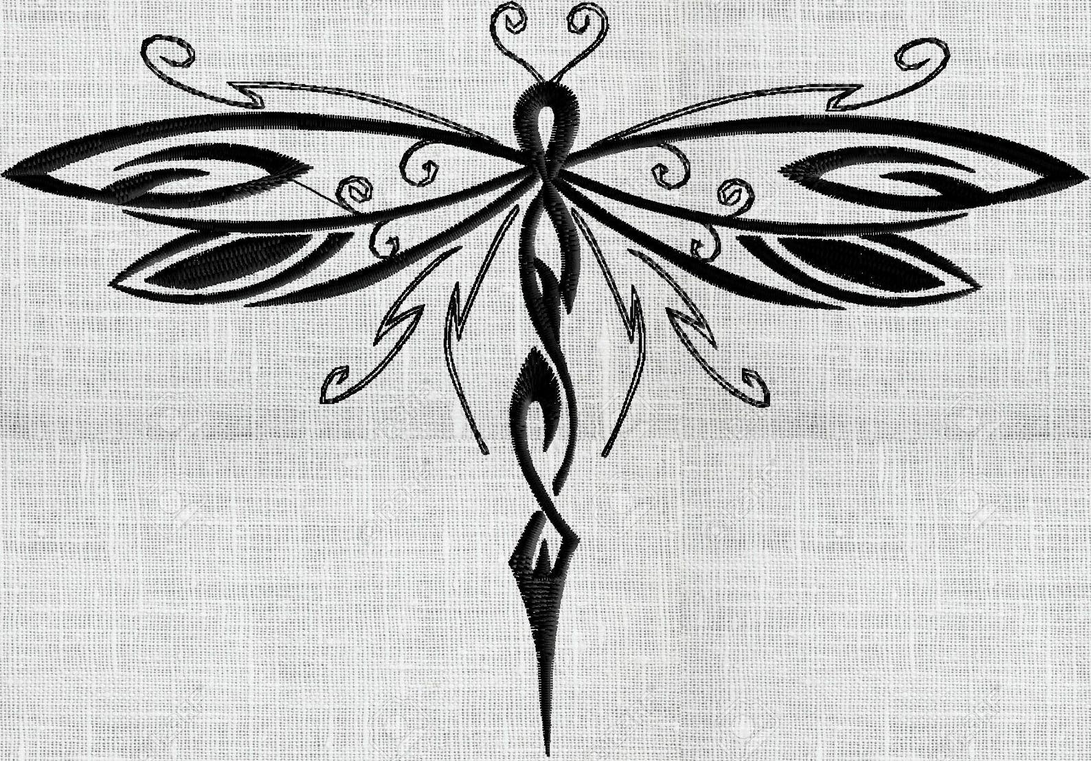Dragonfly Design - Dragon Fly - EMBROIDERY DESIGN FILE - Instant ...