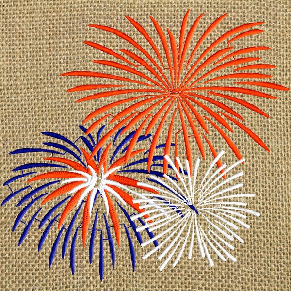 Fireworks Embroidery - Etsy