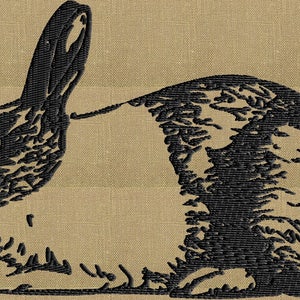 Dutch Bunny Silhouette Embroidery DESIGN FILE Instant Download 2 Sizes ...