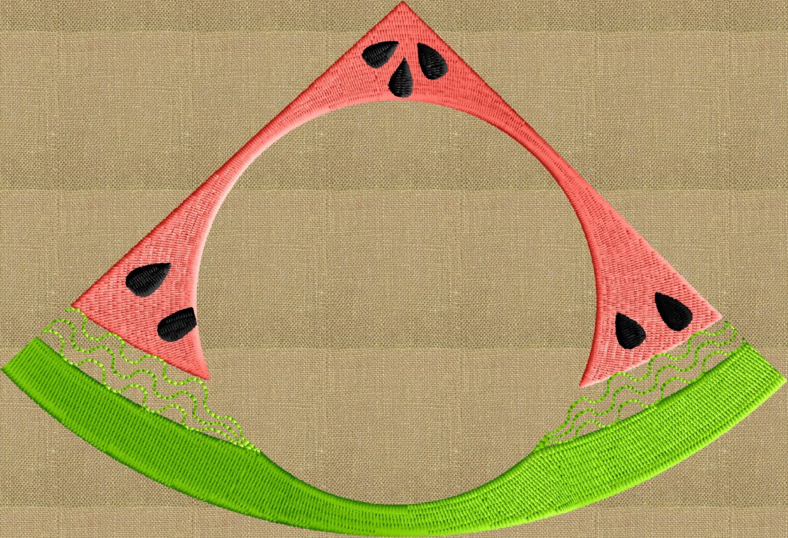 Watermelon Frame Design Fruit EMBROIDERY DESIGN FILE - Etsy