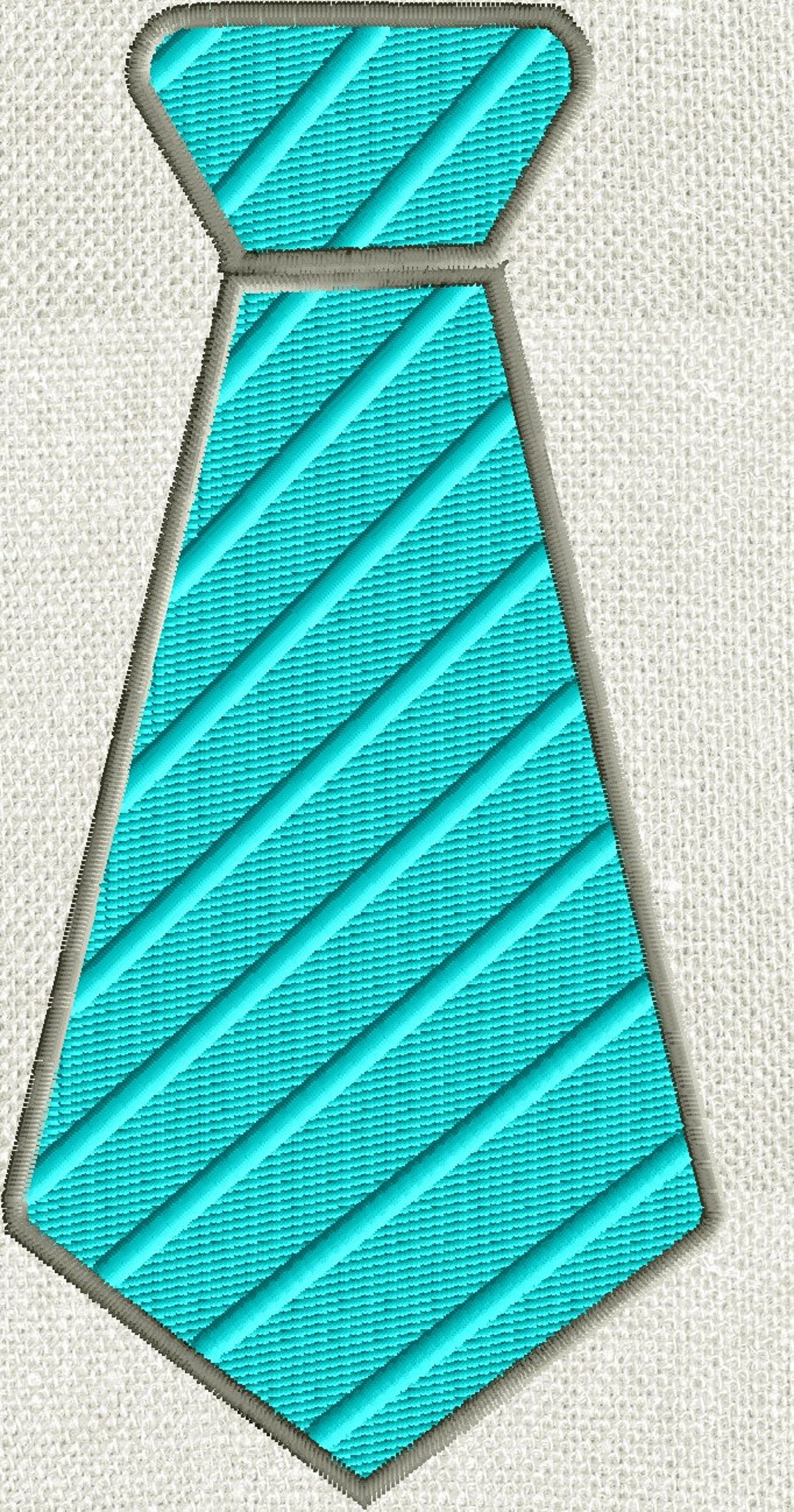 Striped Neck Tie - Embroidery DESIGN FILE Instant Download Dst Exp Jef ...