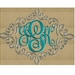 Scripty Monogram Font Embroidery File - 26 Letters -2 Sizes 2.75" & 1. ...