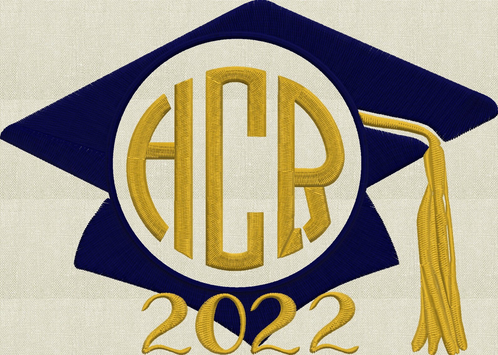 Graduation Cap Hat Frame 2021 EMBROIDERY DESIGN FILE Instant - Etsy