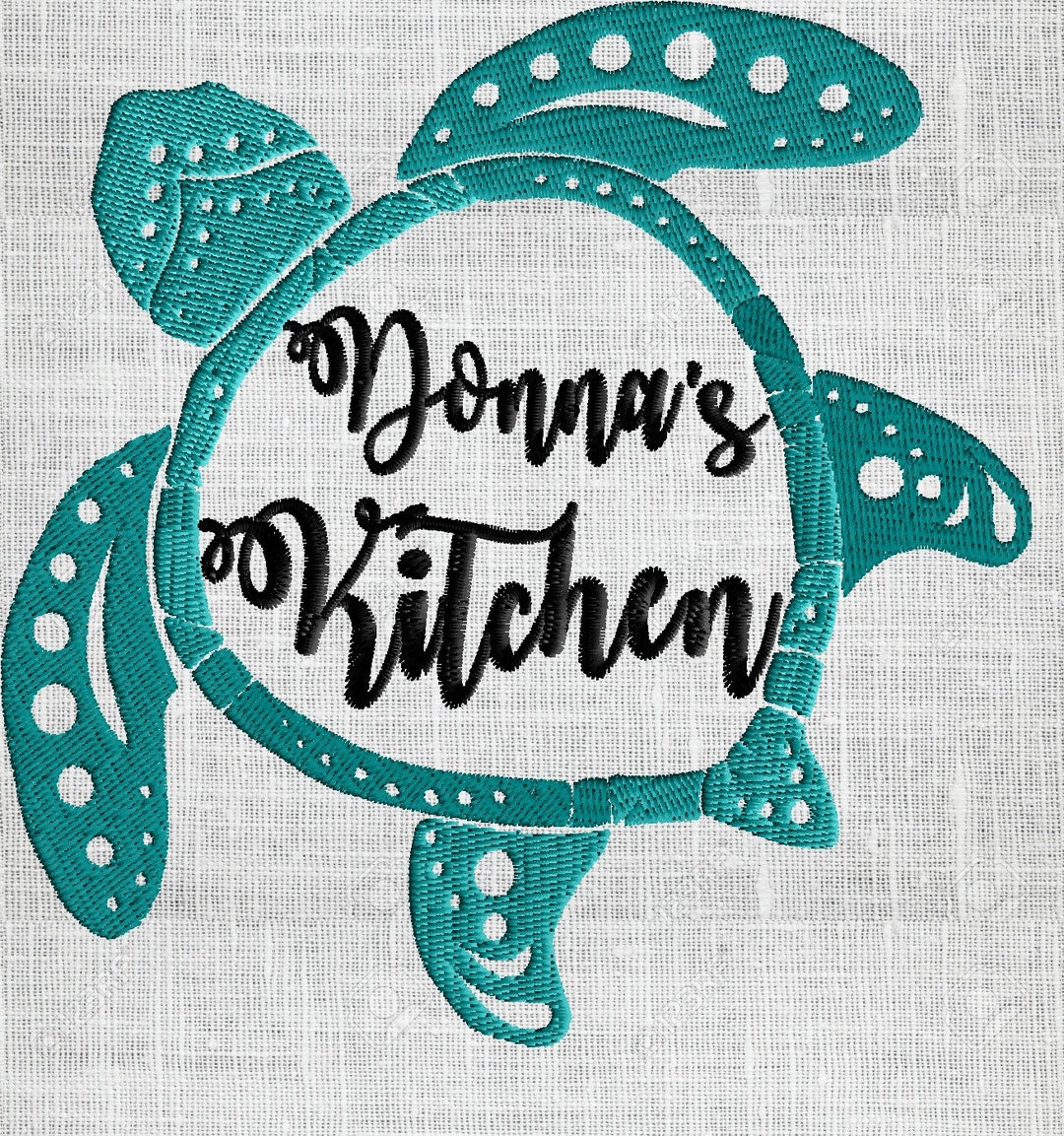 Sea Turtle Frame Embroidery Design -font Not Included - EMBROIDERY ...