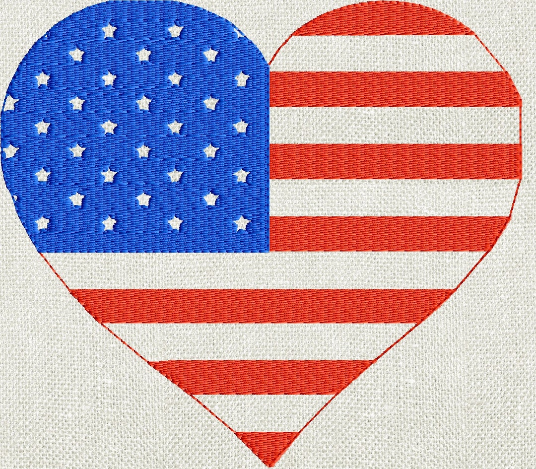 Heart American Flag Patriotic - Memorial Day - 4th of July Welcome Home ...