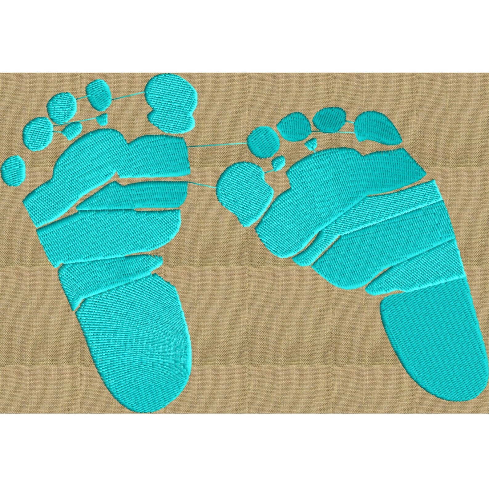 Baby Feet Embroidery Design EMBROIDERY Design FILE Instant | Etsy