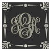 Barbed Wire Font Frame Monogram Embroidery Design Font Not Included 2 ...