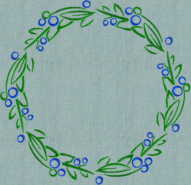 Blueberry Font Frame Monogram Design font Not Included | Etsy