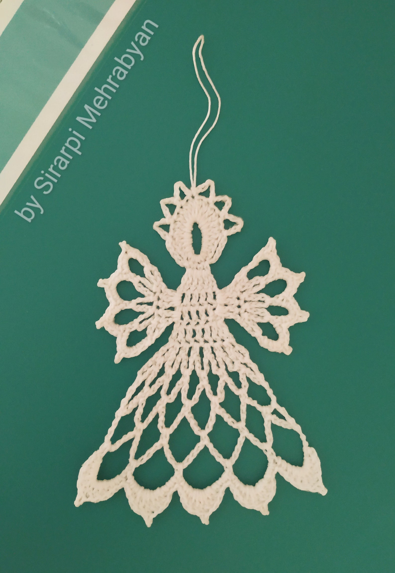 Crochet Pattern PDF Flat Angel Christmas Angel Baptism Gift Religious ...