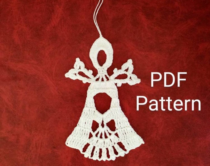 Christmas Crochet Angel PATTERN PDF DIY Craft Christmas Gift Baptism ...