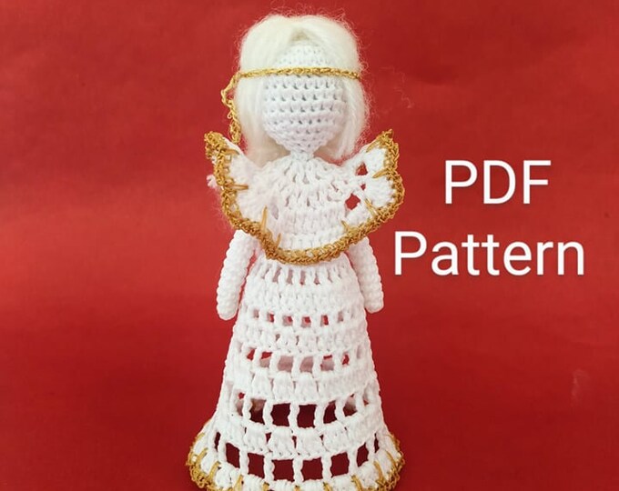 Christmas Crochet Angel PATTERN PDF DIY Craft Christmas Gift Baptism ...