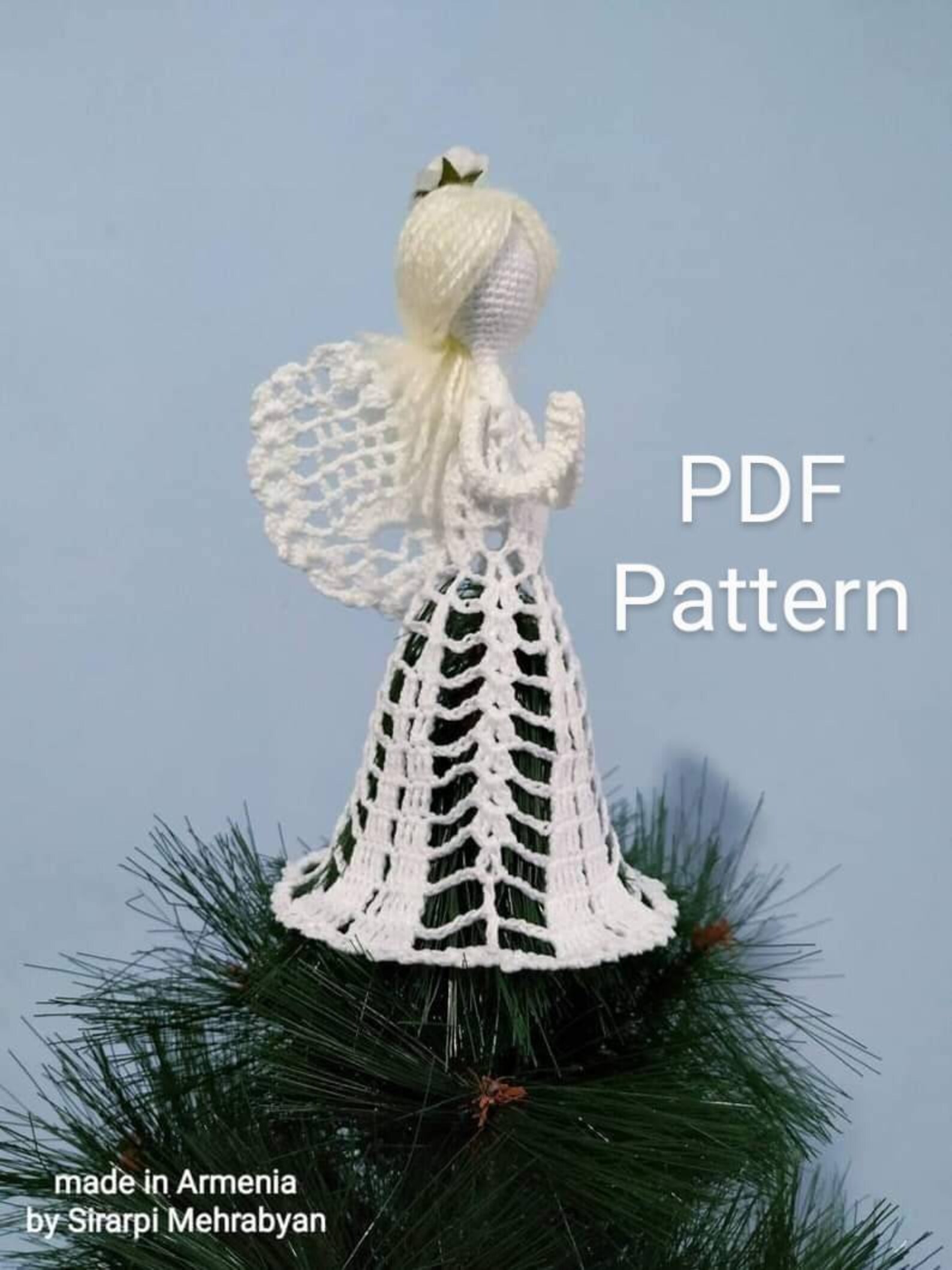 Crochet Angel Pattern PDF DIY Craft Christmas Angel Tutorial - Etsy
