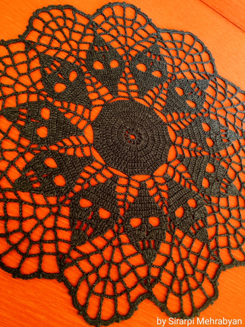 Crochet Two Patterns PDF Skulls Doily Home Decoration Kitchen - Etsy