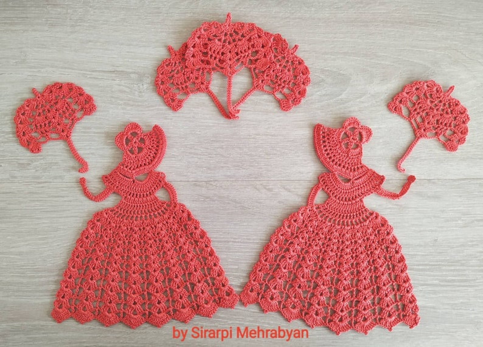 Crochet Doily Pattern PDF Victorian Themed Crinoline Lady | Etsy
