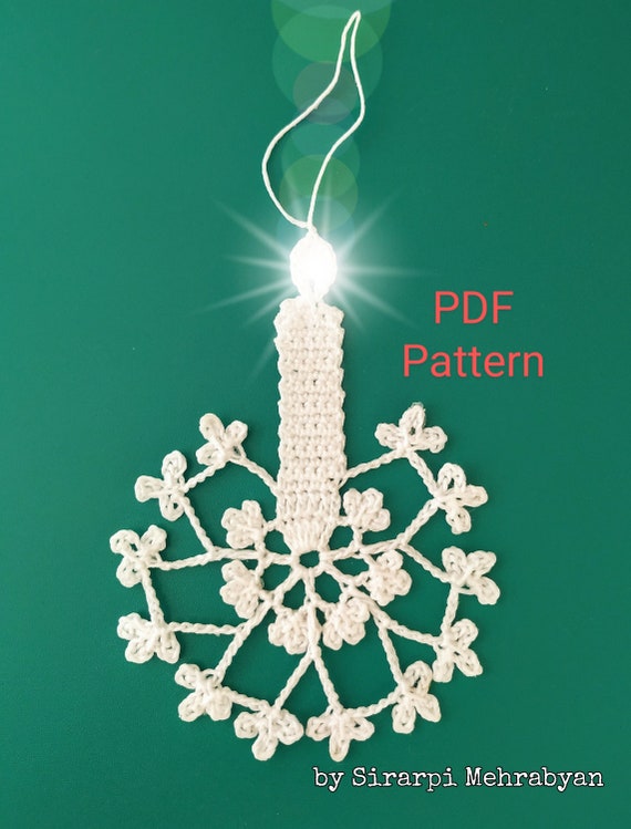 Printable Christmas Candle Pattern