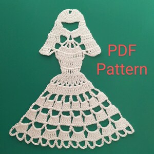 Lady Doily Crochet Pattern PDF Crinoline Lady Crochet Doily Mother's ...
