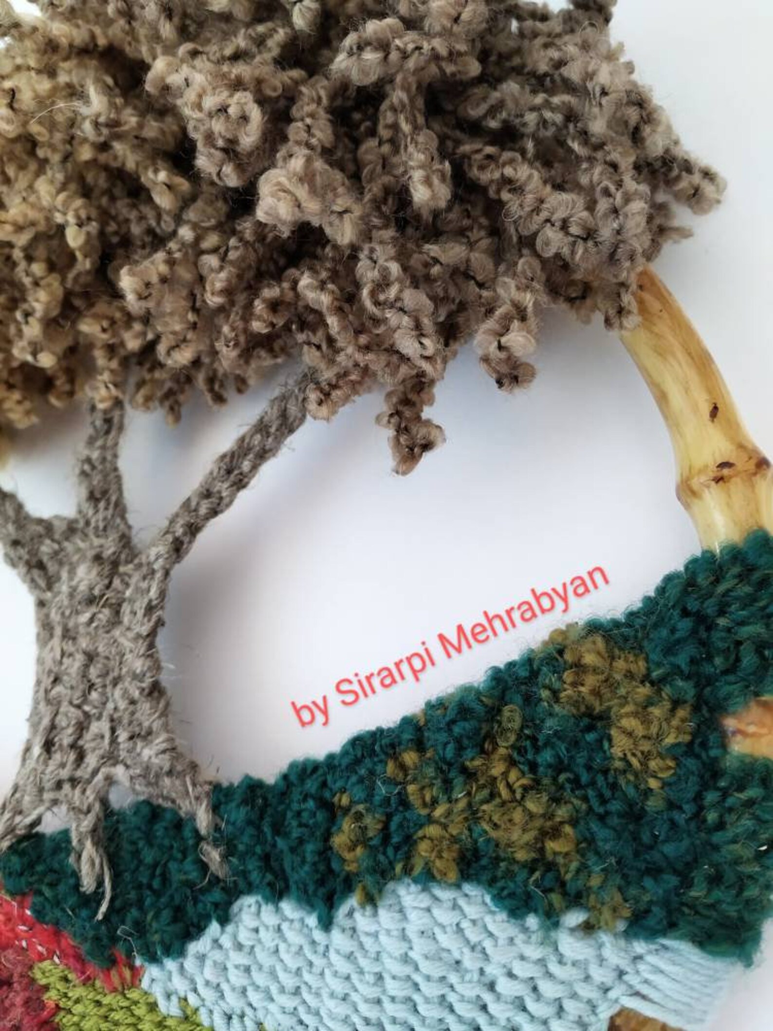 Crochet Tree Wall Hangings Crochet Landscape Wall Art Crochet - Etsy