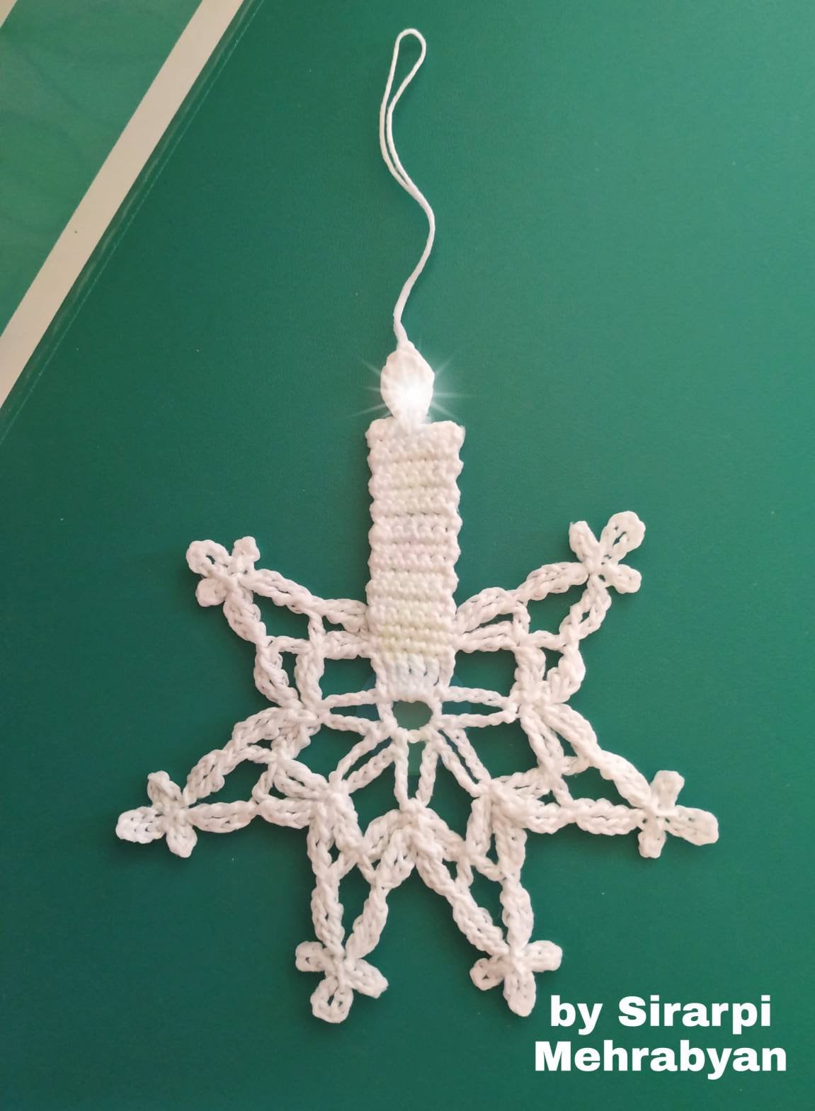 Crochet Pattern PDF Candle Christmas ornament Religious gift | Etsy