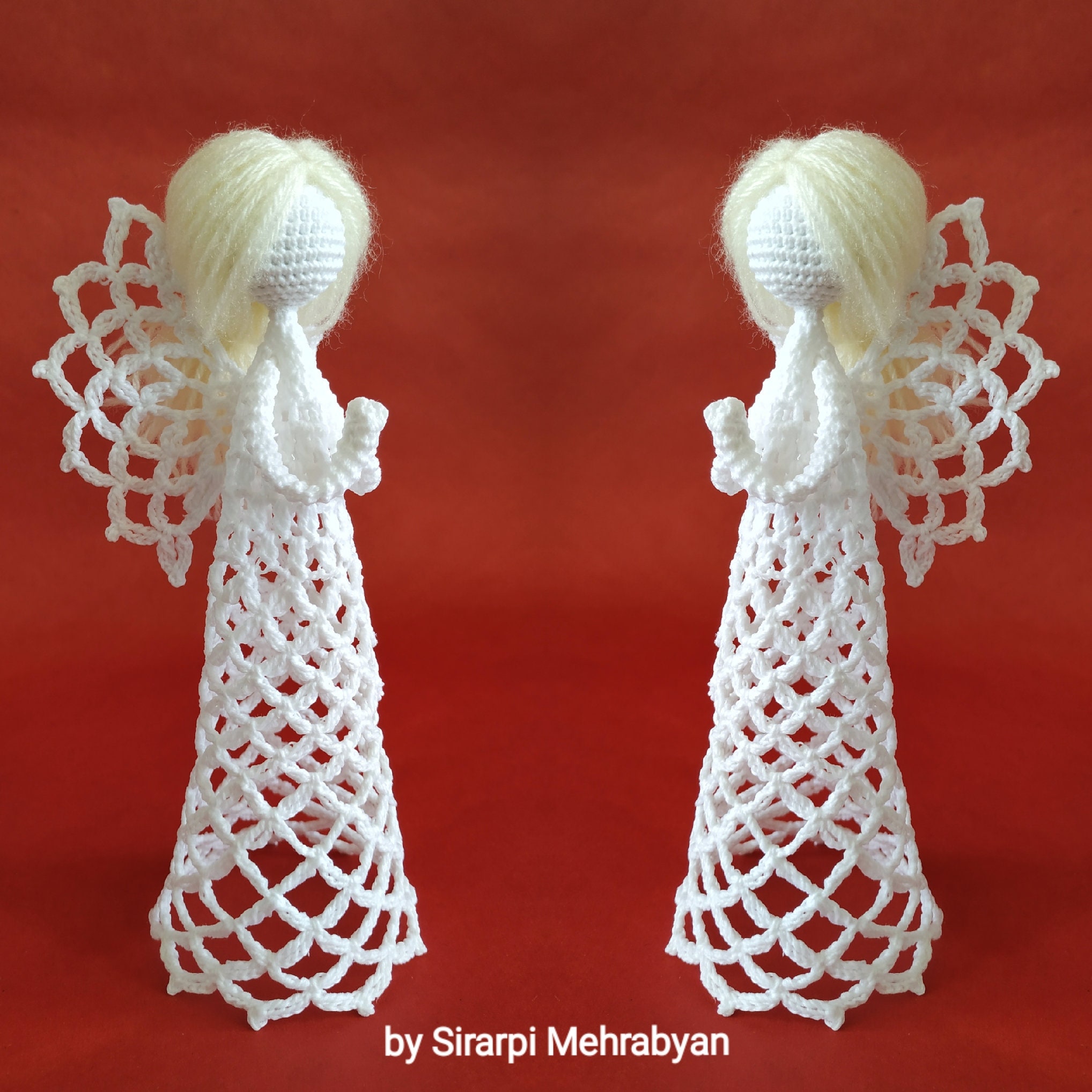 Crochet Christmas Angel PATTERN PDF Angel Tutorial Christmas - Etsy