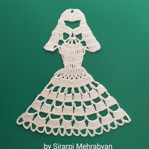 Lady Doily Crochet Pattern PDF Crinoline Lady Crochet Doily Mother's ...
