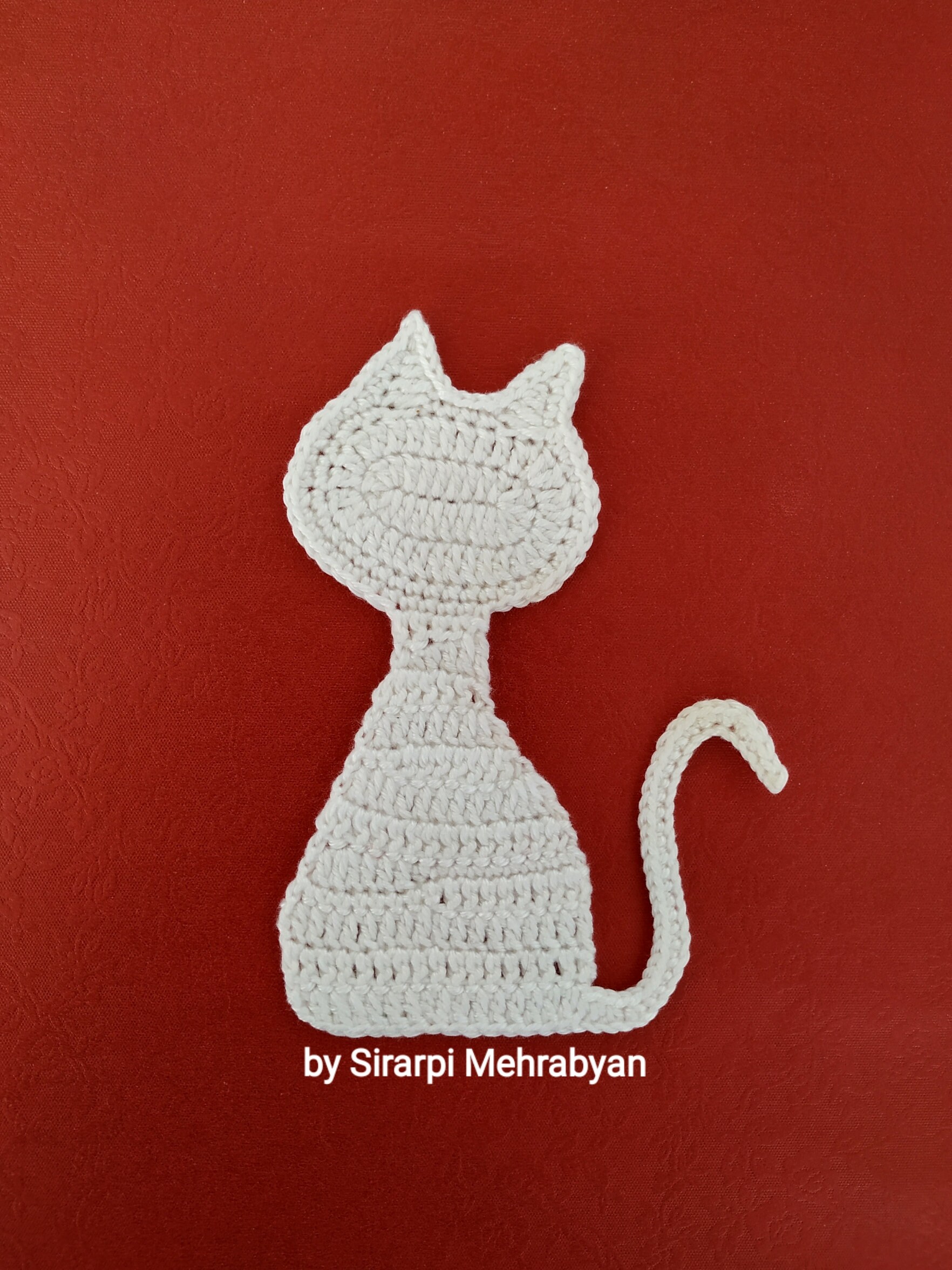 Crochet Applique Cat Pattern PDF Diy Craft Instant Download | Etsy