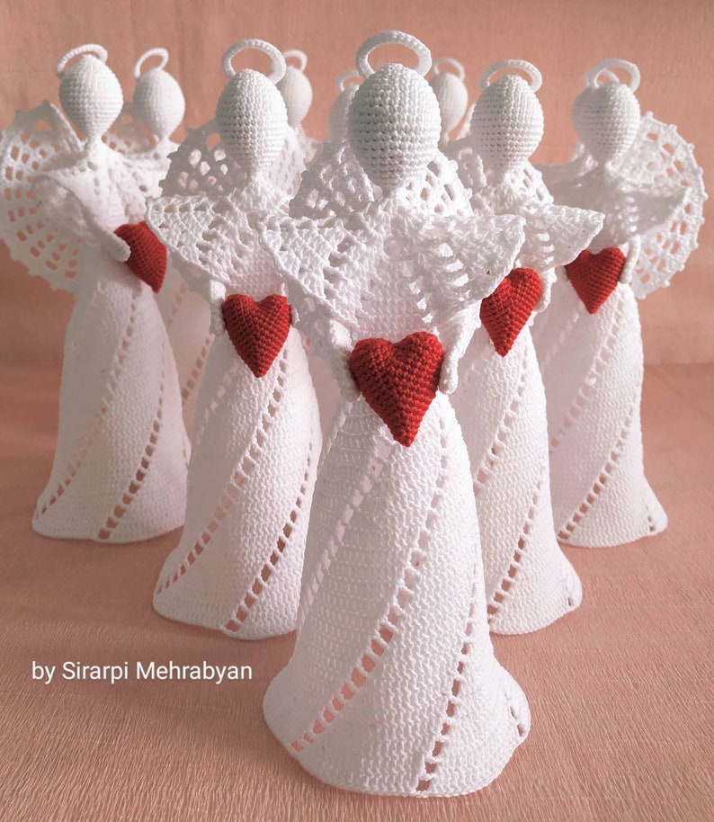 Christmas Angel Crocheted Lace Angel Baptism Gift Lace Angel | Etsy